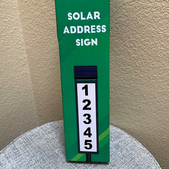 Accents | New Solar Powered Lighted House Number Sign | Poshmark